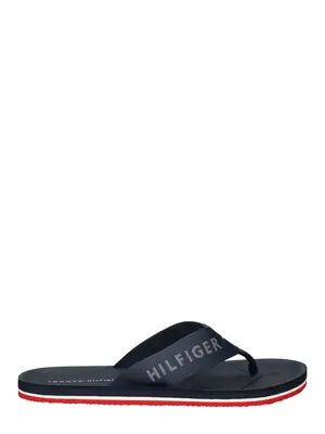 Tommy Hilfiger Logo Flip Flops - Blue