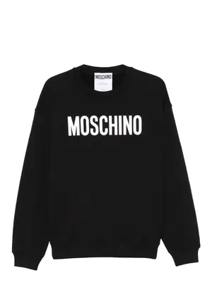 Moschino Print Pullover Sweater - Black