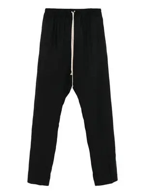 Rick Owens Drawstring Slim Long Trousers - Black
