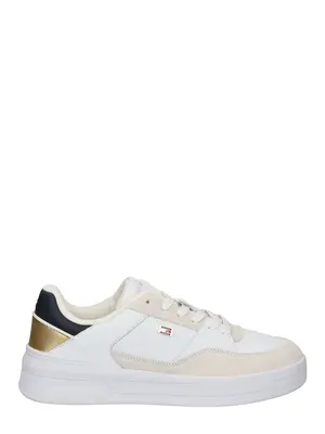 Tommy Hilfiger Logo-embroidered Sneakers - White