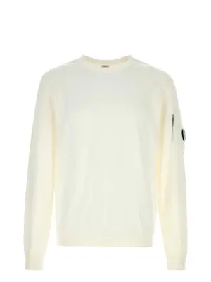 C.P. COMPANY Compass-badge Sweatshirt - White