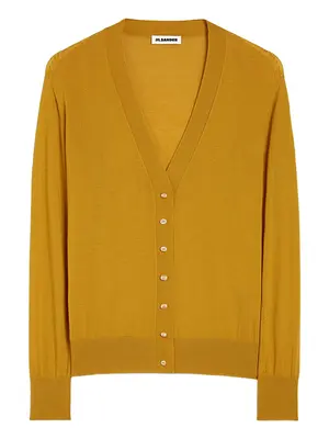 JIL SANDER Knitted Cardigan - Yellow