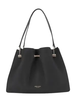 Giorgio Armani Bar-detail Tote Bag - Black