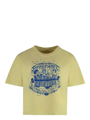 MOTHER Cotton T-shirt - Yellow