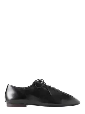 LEMAIRE Souris Leather Brogues - Black