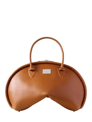 Acne Studios Bowlina Leather Tote - Brown
