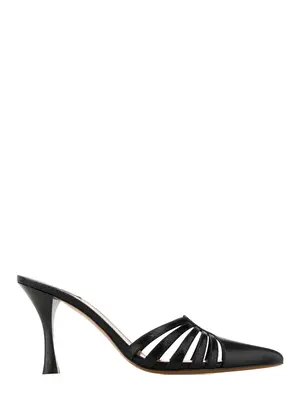 Paris Texas 80mm Nadia Mules - Black