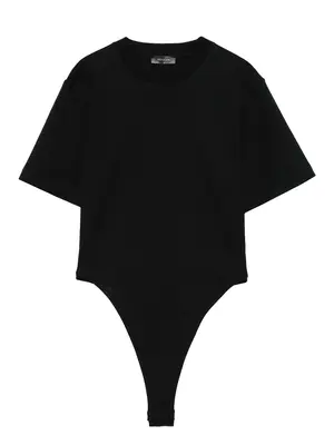MUGLER Corset Bodysuit - Black