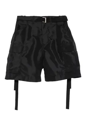 Sacai Belted Shorts - Black