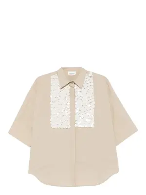 P.a.r.o.s.h Embellished Shirt - Neutrals
