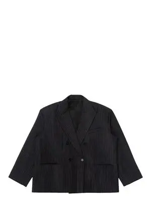 MAINLESS Mainless Pinstripe Double-Breasted Blazer