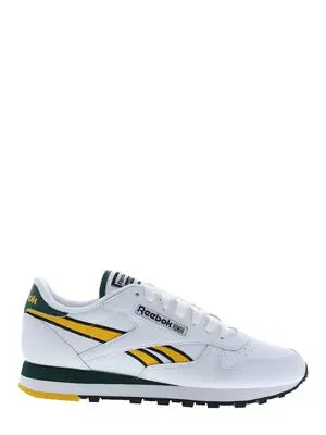 REEBOK Classic Leather Sneakers White/fierce Gold/collegiate Green