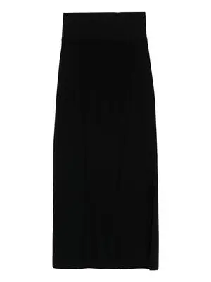 MUGLER High-waisted Midi Skirt - Black