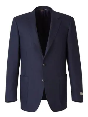 Canali Patch Pocket Blazer - Blue