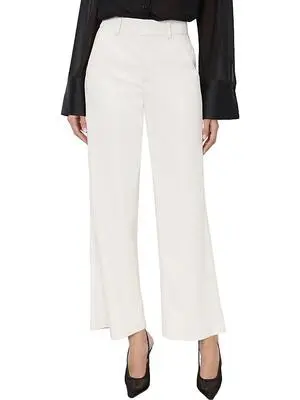 Alice + Olivia Alexander Faux Leather Trousers - Off White