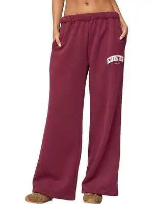 EDIKTED La Sweatpants - Burgundy