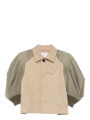 Sacai Puff-sleeves Jacket - Green