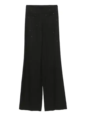 Sandro Sequined Palazzo Pants - Black