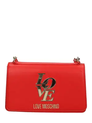 Moschino Flap Shoulder Bag - Red