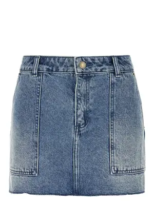 Michael Kors Denim Mini Skirt - Blue