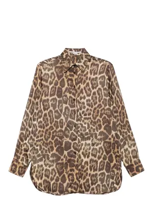 Stella McCartney Leopard-print Shirt - Brown
