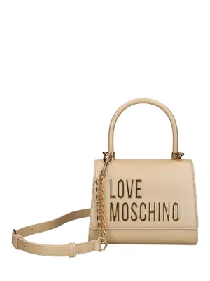 Moschino Logo-lettering Tote - Gold