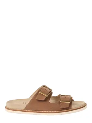 Brunello Cucinelli Suede Slides - Brown