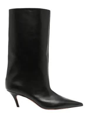 Amina Muaddi 60mm Fiona Boots - Black