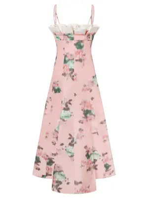 Philosophy Di Lorenzo Serafini Floral-print Midi Dress - Pink