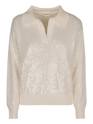 P.A.R.O.S.H P.A.R.O.S.H. Sequinned Polo Top