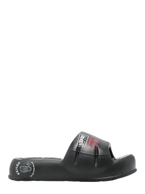 Kenzo Logo-print Slides - Black