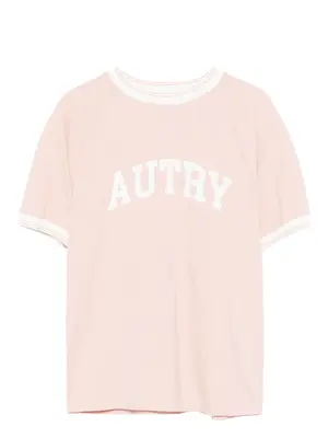 AUTRY Logo-print T-shirt - Pink
