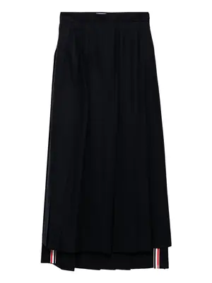 Thom Browne Twill Pleated Skirt - Blue