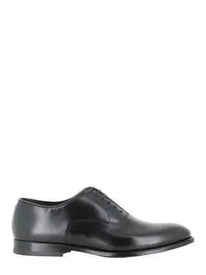 DOUCAL'S Leather Oxford Shoes - Black