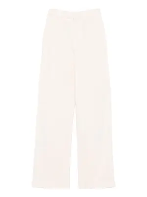 FORTE_FORTE Knitted Straight-leg Trousers - Neutrals