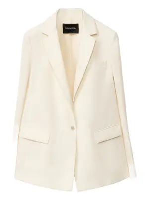Fabiana Filippi Single Button Blazer - White