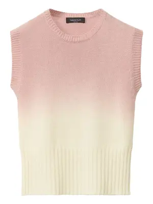 Fabiana Filippi Gradient Effect Vest - Pink