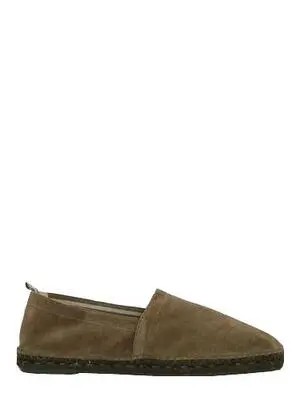 CastaÑer Military Leather Espadrilles - Green