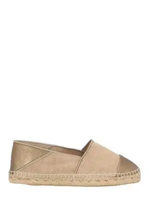 CastaÑer Espadrilles In Leather And Textile - Beige