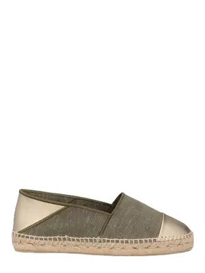 CastaÑer Espadrilles In Leather And Textile - Green