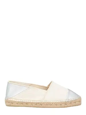 CastaÑer Espadrilles In Leather And Textile - White
