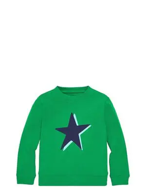 PRIMARY Graphic French Terry Sweatshirt - Apple Navy Star