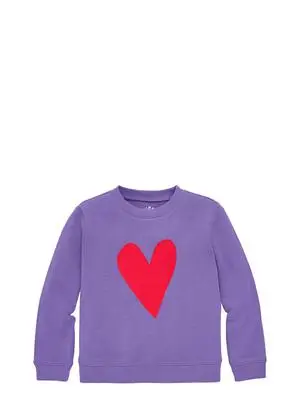PRIMARY Graphic French Terry Sweatshirt - Violet Lollipop Heart