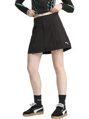 PUMA Woven Zip-off Mini Skirt - Black