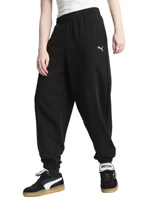 PUMA Relaxed Fit Sweatpants - Black