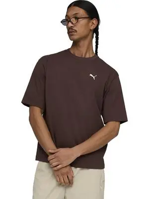 PUMA Wardrobe Essentials Boxy T-shirt - Brown