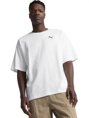 PUMA Wardrobe Essentials Oversized T-shirt - White