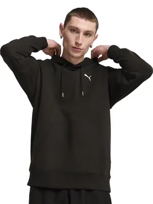 PUMA Relaxed Fit Hoodie - Black
