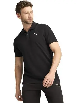 PUMA Essentials Pique Polo Shirt - Black