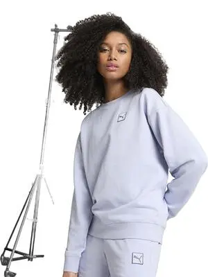 PUMA Elevated Essentials Comfort Crew Sweatshirt Cool Weather